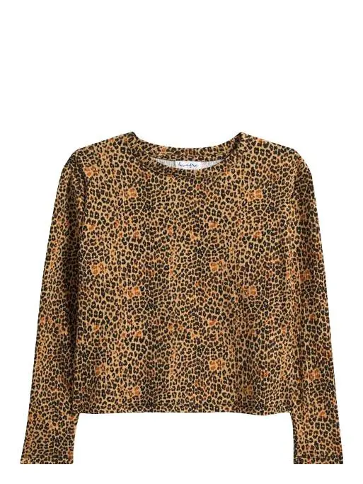LOVE, FIRE Printed Boxy T-shirt - Animal Print