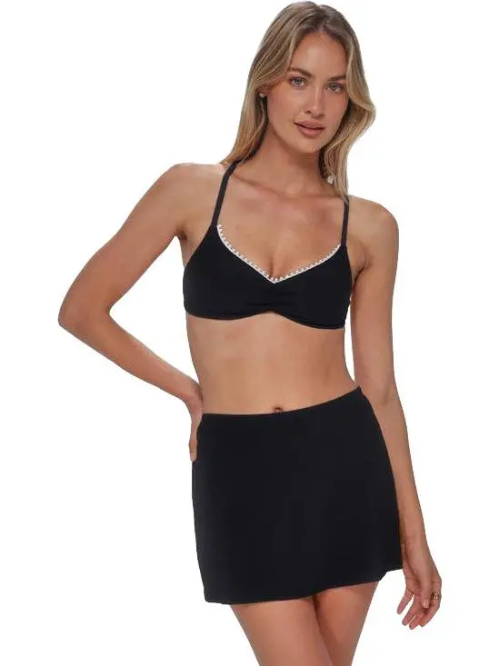 SWIM SYSTEMS Bree Mini Cover-up Skirt - Black