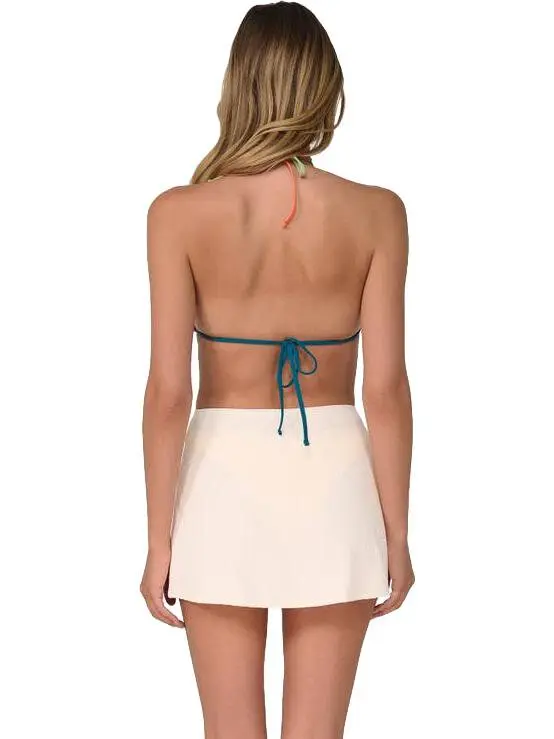 SWIM SYSTEMS Bree Mini Cover-up Skirt - Buttercream Scrunch
