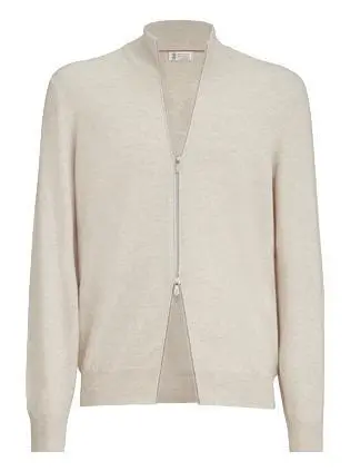 Brunello Cucinelli Cashmere Cardigan - Beige