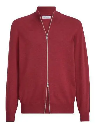 Brunello Cucinelli Cashmere Cardigan - Cherry
