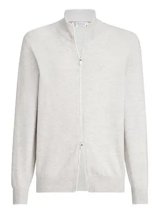 Brunello Cucinelli Cashmere Cardigan - Fog