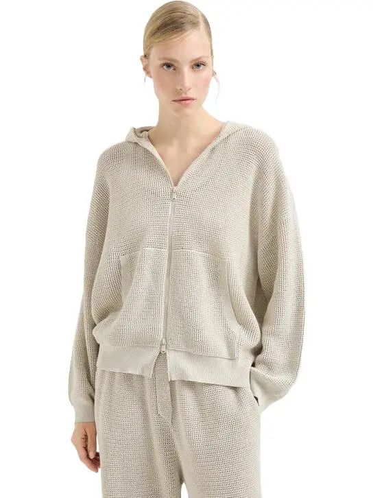 Brunello Cucinelli Sparkling Net Sweatshirt - Oat