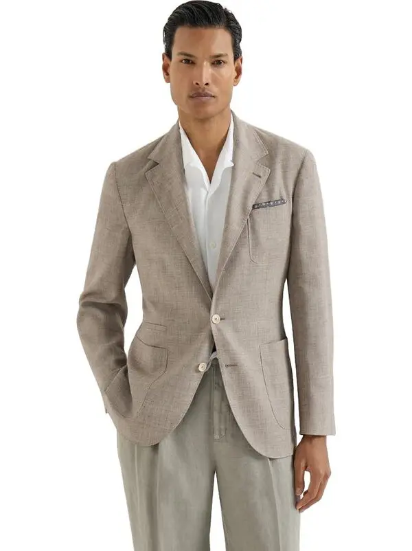 Brunello Cucinelli Deconstructed Blazer - Brown