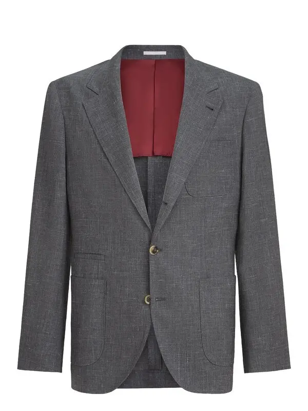 Brunello Cucinelli Deconstructed Blazer - Dark Grey