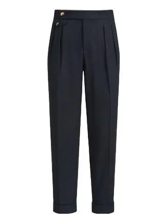 Brunello Cucinelli Cotton Twill Trousers - Navy Blue