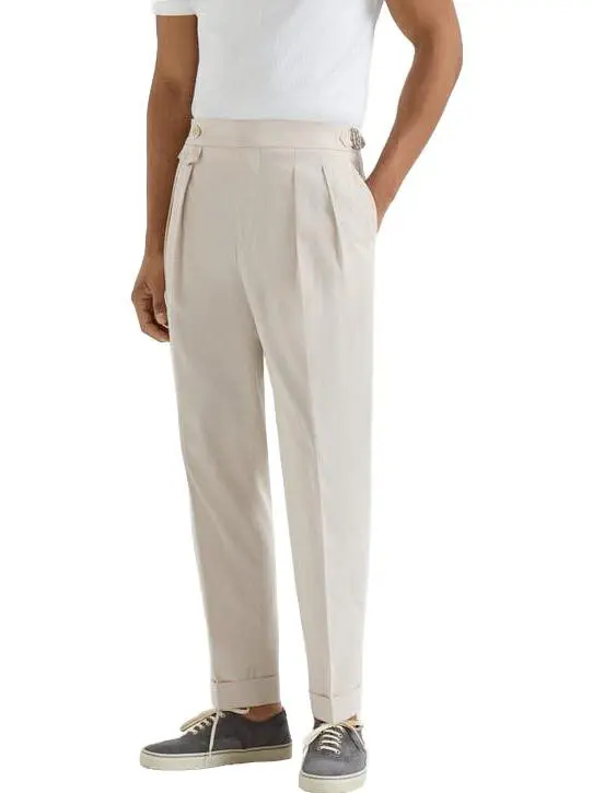 Brunello Cucinelli Cotton Twill Trousers - Yuta