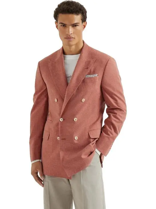 Brunello Cucinelli One-and-a-half Breasted Blazer - Orange