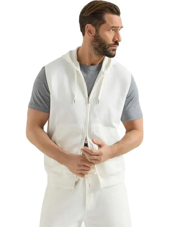Brunello Cucinelli Sleeveless French Terry Sweatshirt - Off-white