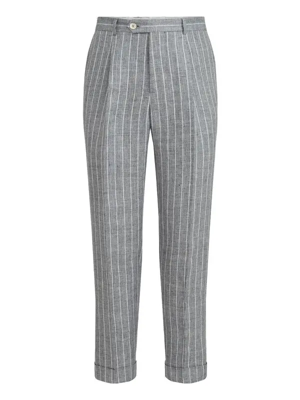 Brunello Cucinelli Twill Trousers - Medium Grey