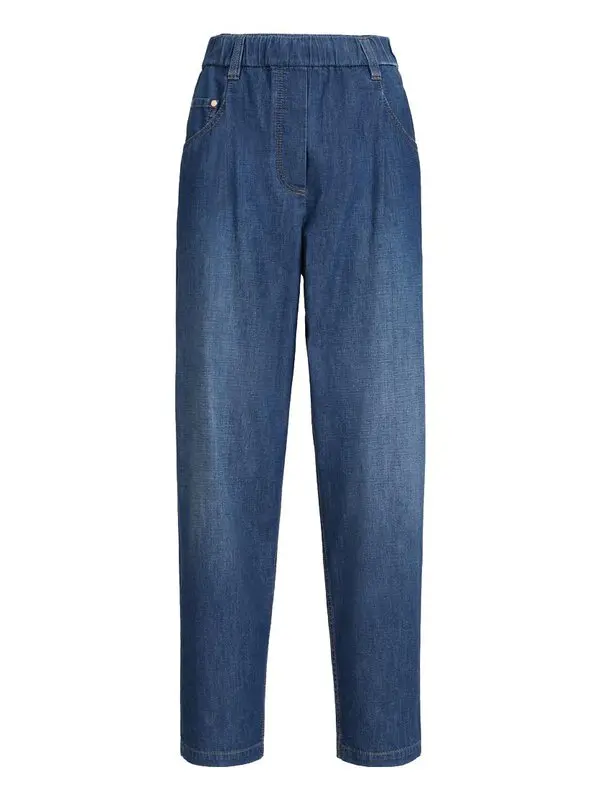 Brunello Cucinelli Five-pocket Trousers - Dark Denim