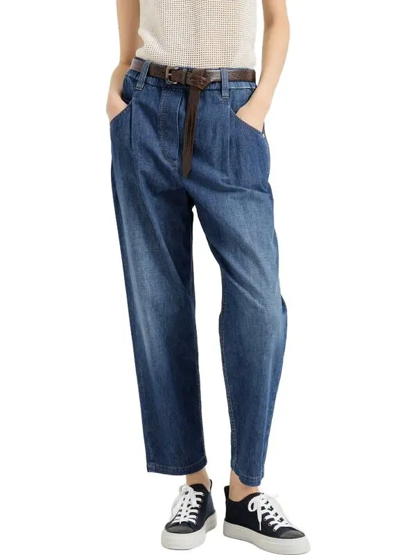Brunello Cucinelli Five-pocket Trousers - Dark Denim