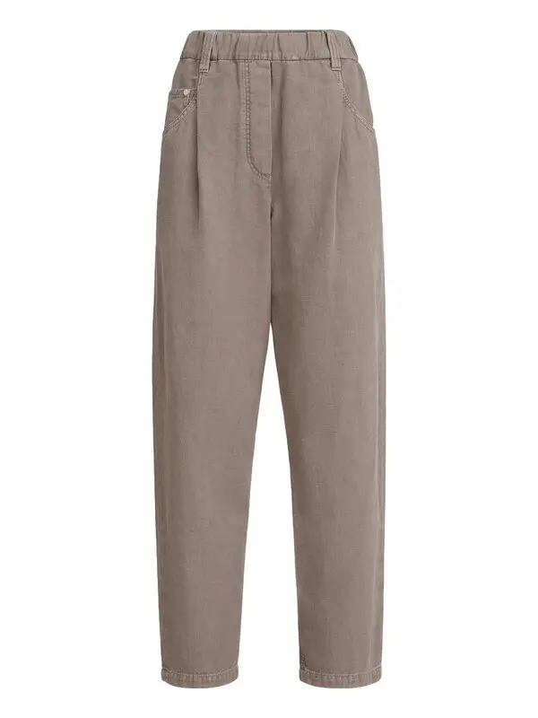 Brunello Cucinelli Five-pocket Trousers - Earth