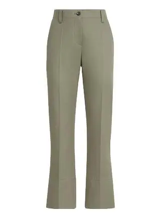 Brunello Cucinelli Kick Flare Cigarette Trousers - Olive