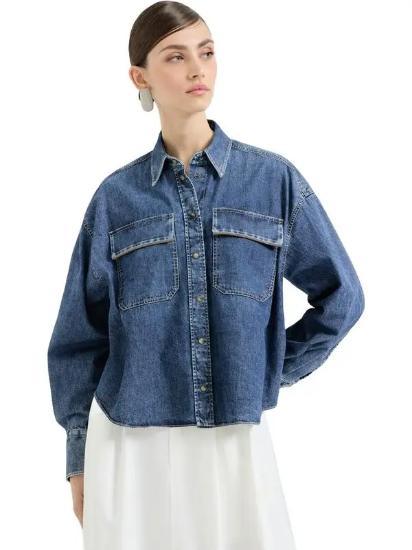 Brunello Cucinelli Button Down Shirt - Denim