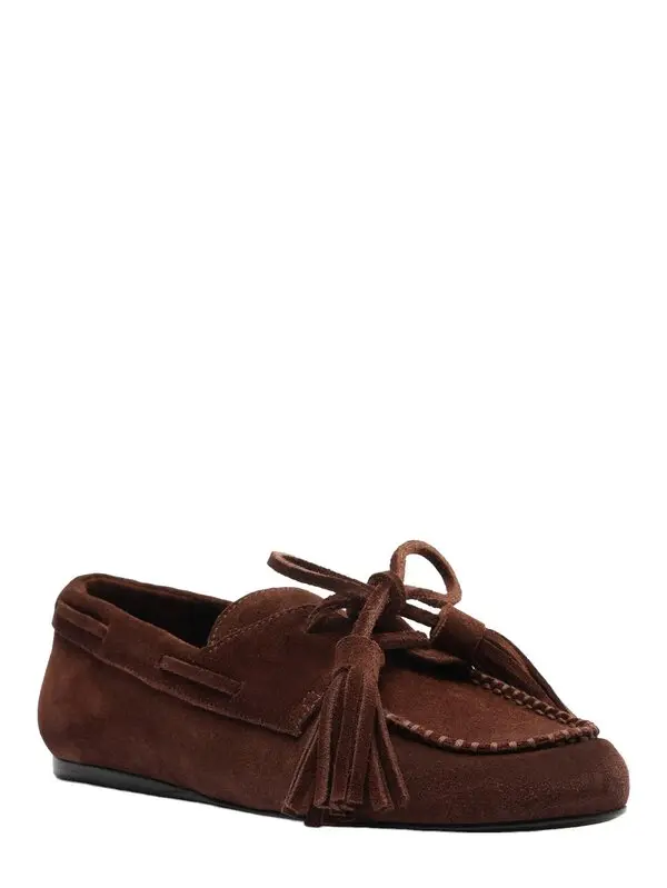 Schutz Kim Moccasin Loafer - Chestnut Brown