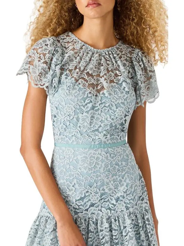 Steve Madden Mikaela Lace Mini Dress - Sage