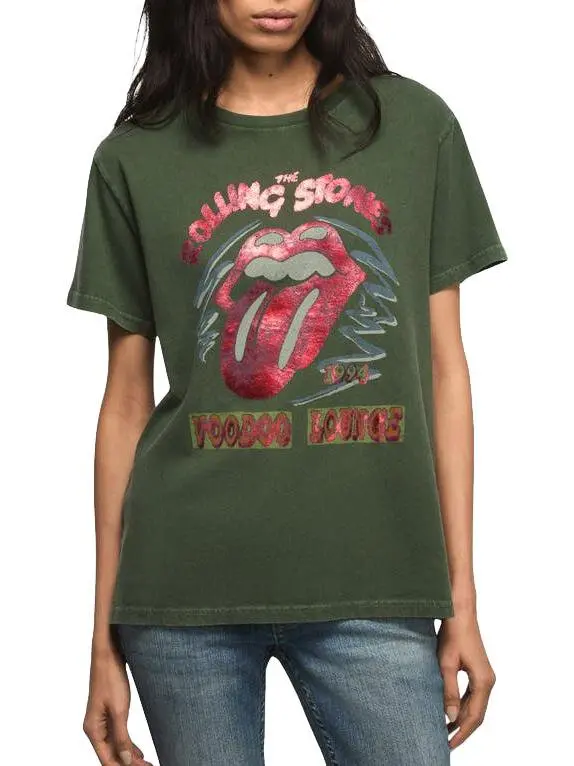 Lucky Brand Rolling Stones Voo Doo Boyfriend T-shirt - Sycamore
