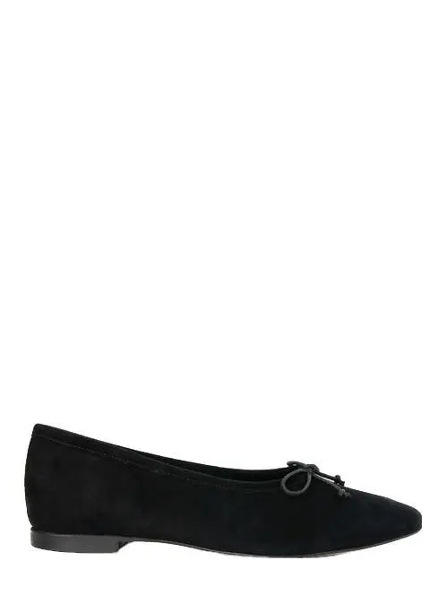 MENINA STEP Amelie Leather Ballet Flat - Black Suede