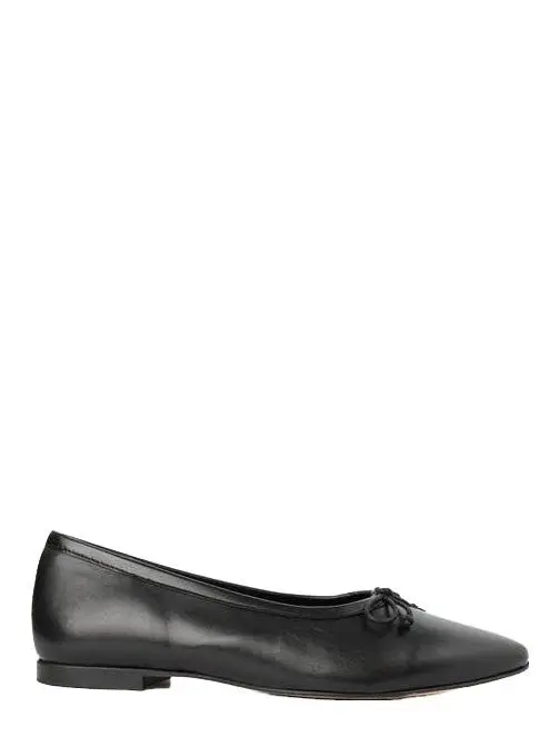MENINA STEP Amelie Leather Ballet Flat - Black