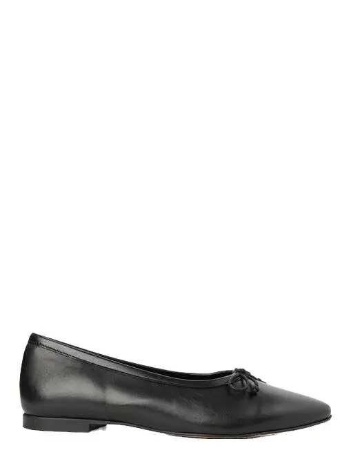 MENINA STEP Amelie Leather Ballet Flat - Black