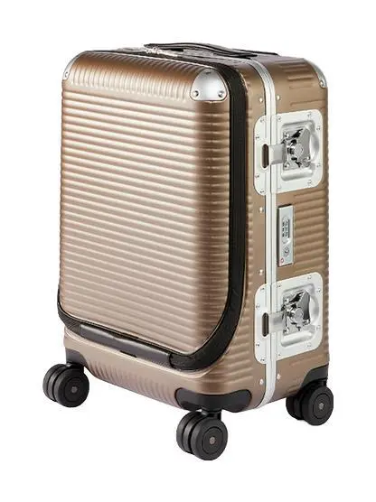 FPM MILANO Bank Light Spinner 53 Front Pocket Luggage - Matt Almond