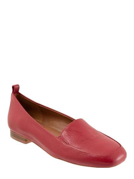 Softwalk Kingston Leather Loafer - Red