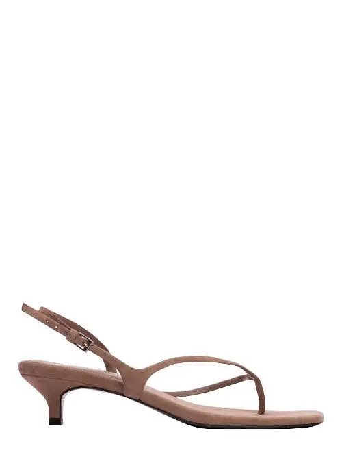 BLACK SUEDE STUDIO Mehak Suede Sandal - Taupe Suede