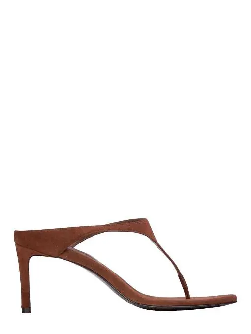 BLACK SUEDE STUDIO Laurel 65 Suede Mule - Brownie Suede