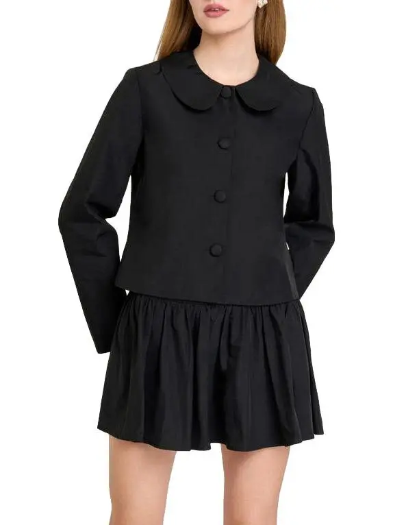 WAYF Elena Button-front Jacket - Black