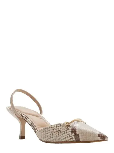 Aldo Lianya Slingback Pointed Toe Pump - Brown Multi