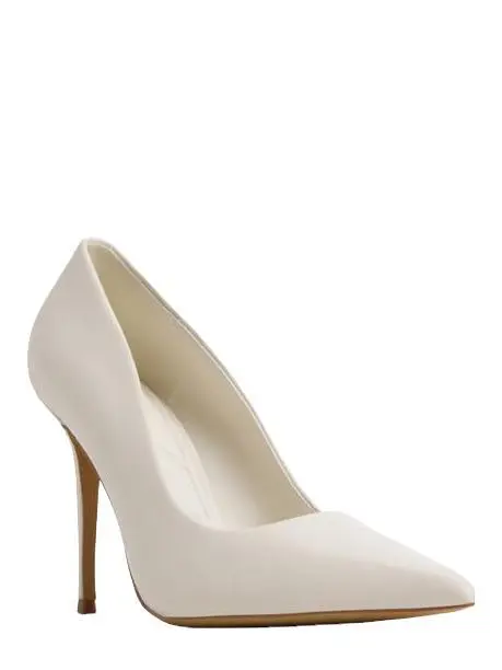 Aldo Pointed Toe Stiletto Pumps - White/bone