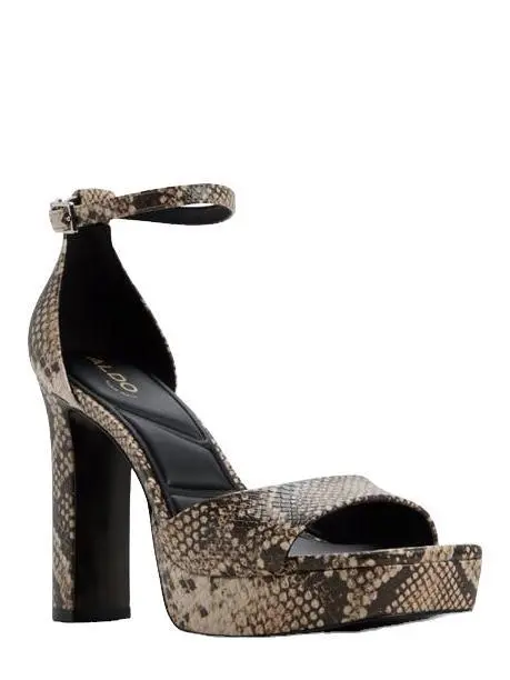 Aldo Eleonia Platform Sandal - Open Brown