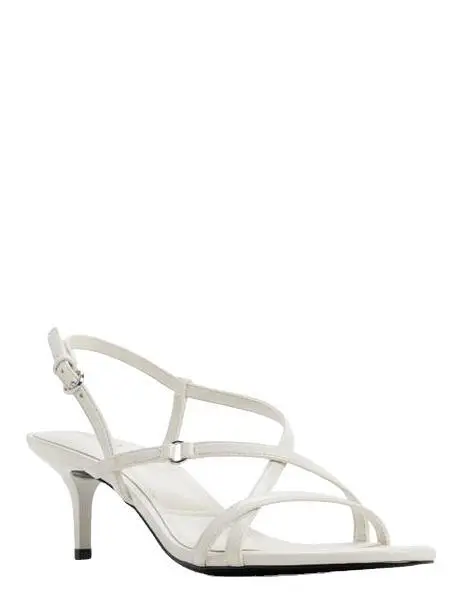 Aldo Olivie Slingback Kitten Heel Sandal - White/bone