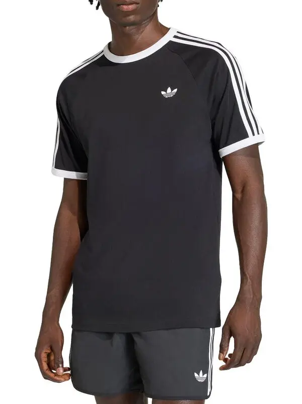 Adidas 3-stripes Cotton T-shirt - Black