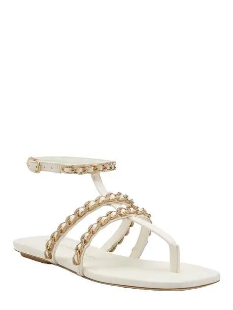 STUART WEITZMAN Soluxe Crystal Sandal - Cream