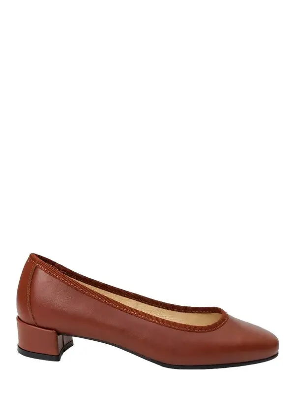 MENINA STEP Isa Leather Ballet Flat - Tan