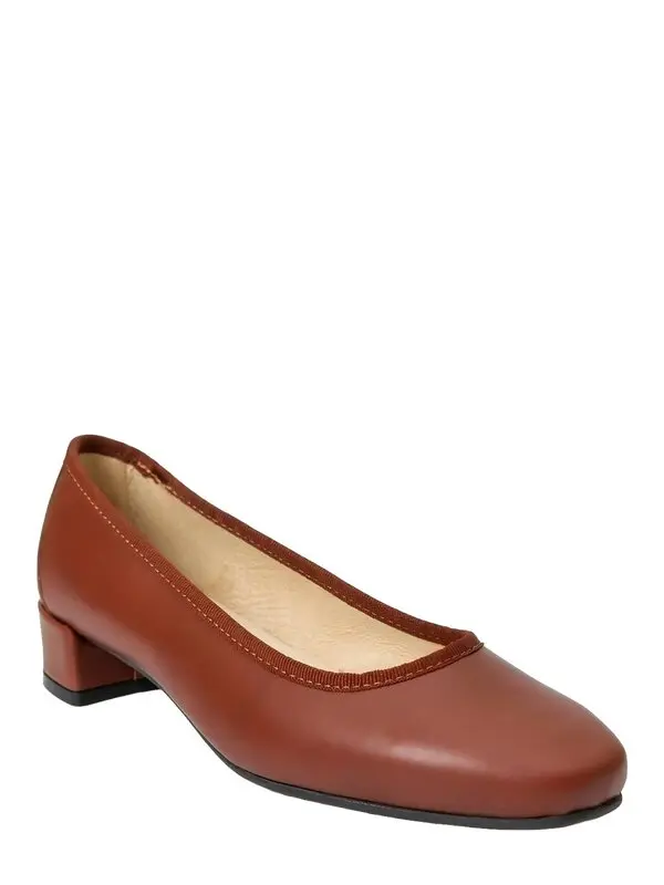 MENINA STEP Isa Leather Ballet Flat - Tan