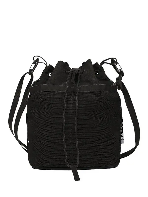 BABOON TO THE MOON Drawstring Crossbody Pouch - Black