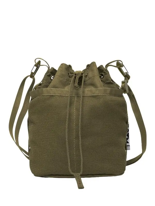 BABOON TO THE MOON Drawstring Crossbody Pouch - Olive