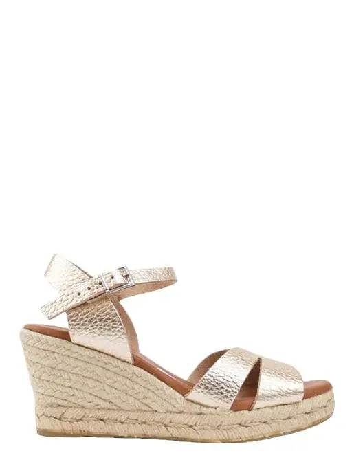 MENINA STEP Martell V-strap Espadrille - Champagne