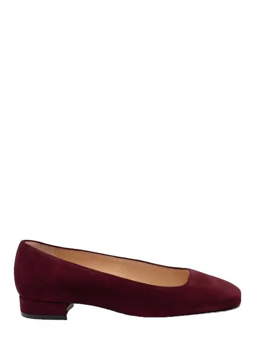 MENINA STEP Leticia Leather Ballet Flat - Burgundy