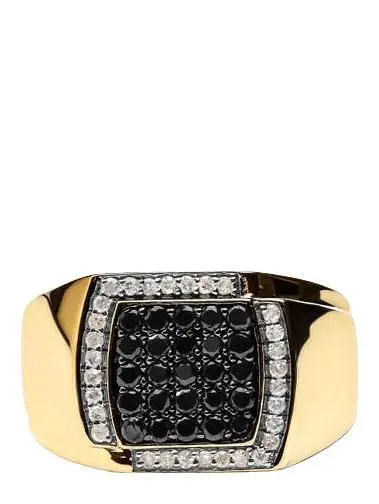 HAUS OF BRILLIANCE 10k Gold 1.00 Cttw Diamond Statement Ring - Yellow