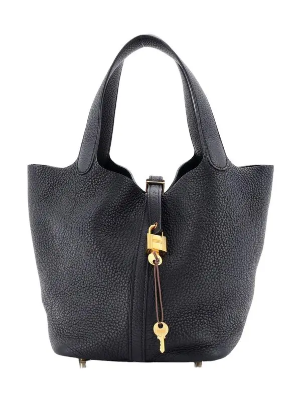 HERMES Picotin Lock Bag Clemence Mm - Noir
