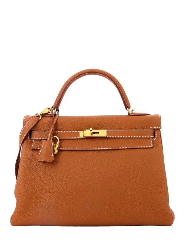 HERMES Kelly Handbag 32 - Gold