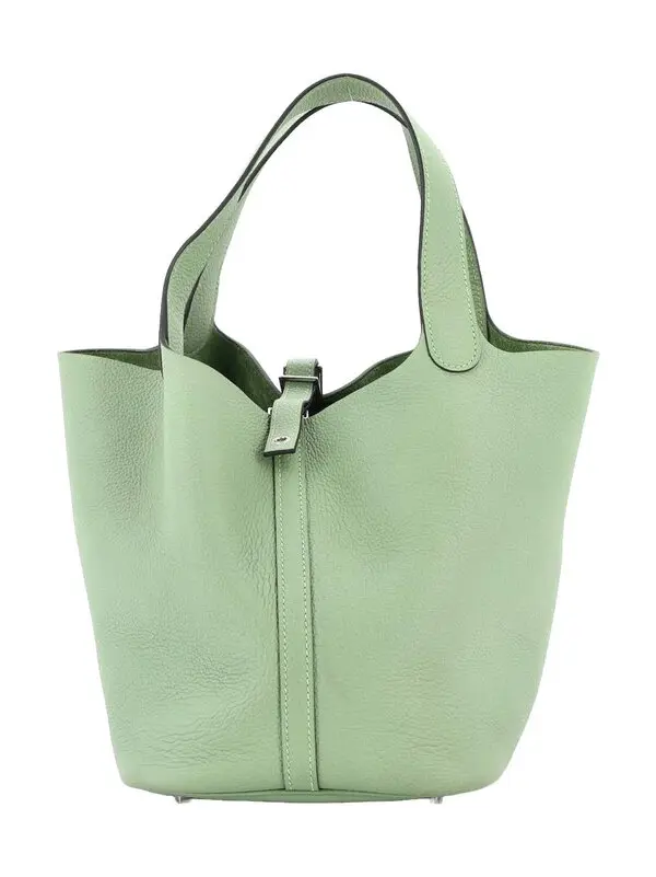 Hermès Picotin Lock Bag Clemence Mm - Vert Criquet