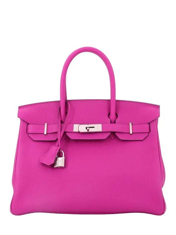 HERMES Birkin Handbag Pink Togo With Palladium Hardware 30 - Magnolia