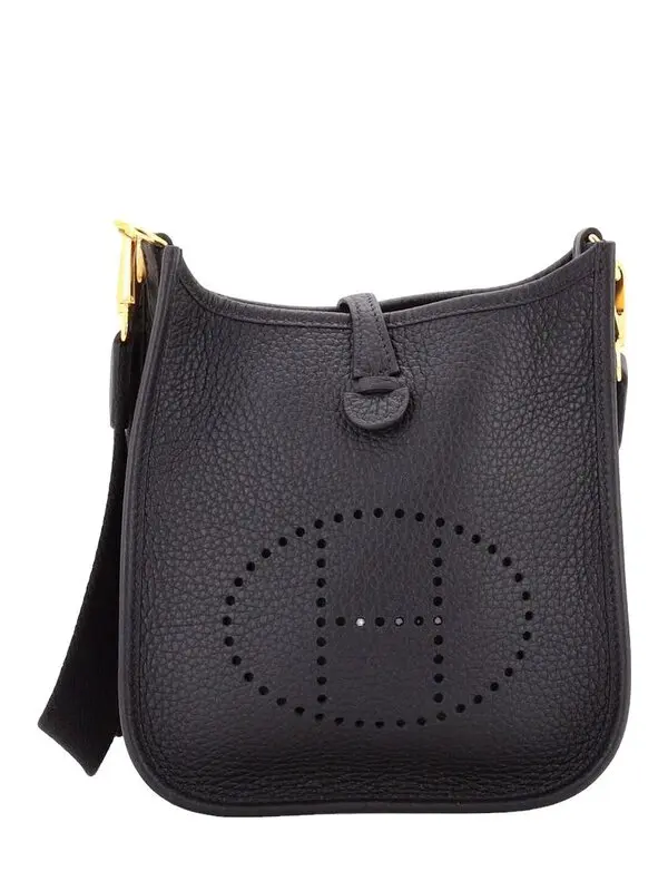 HERMES Evelyne Bag Gen Iii Clemence Tpm - Noir