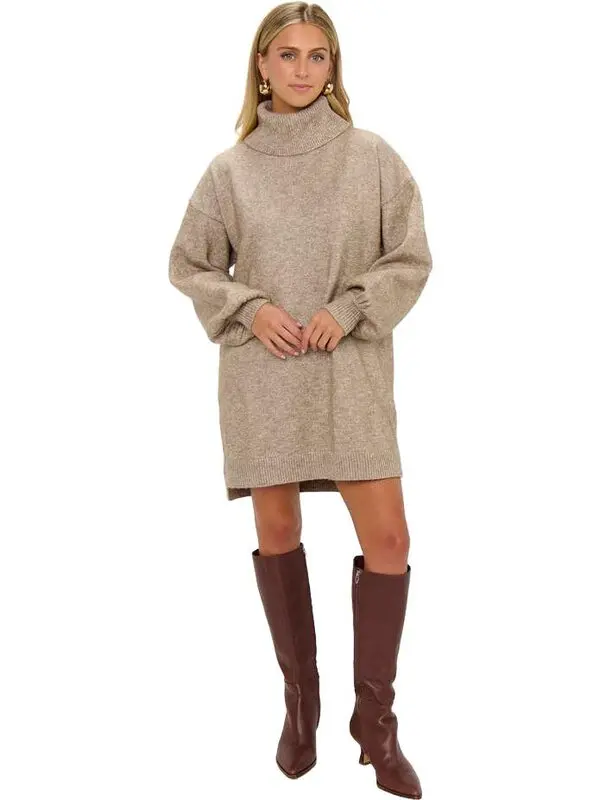 Show Me Your Mumu Chester Sweater Dress - Oatmeal Knit