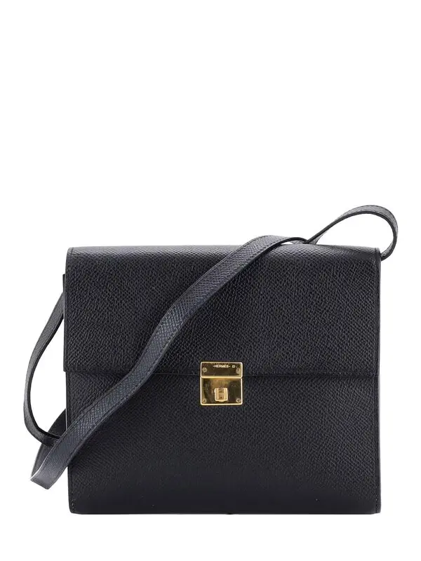 HERMES Clic Wallet On Strap Epsom 16 - Noir